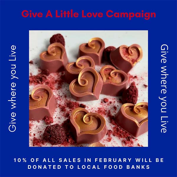 Mini Red Heart Tin - Le Rouge - Handmade Chocolates By Aarti